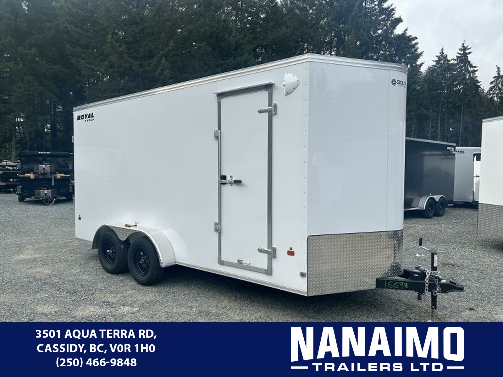 2025 Royal Cargo 7X16+V 7700LB GVW RAMP - Nanaimo Trailers - Dump, Cargo, Utility Trailer Sales ...