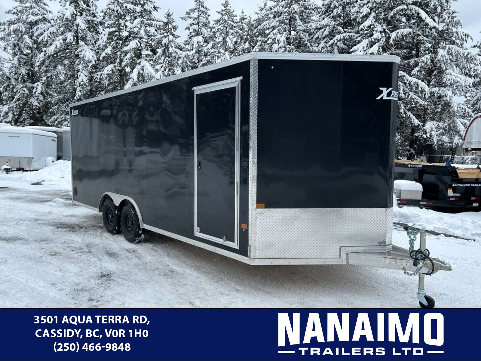 2025 ALCOM *ALUMINUM* 8.5X20' V-NOSE CAR HAULER 7000LB GVW - Nanaimo ...